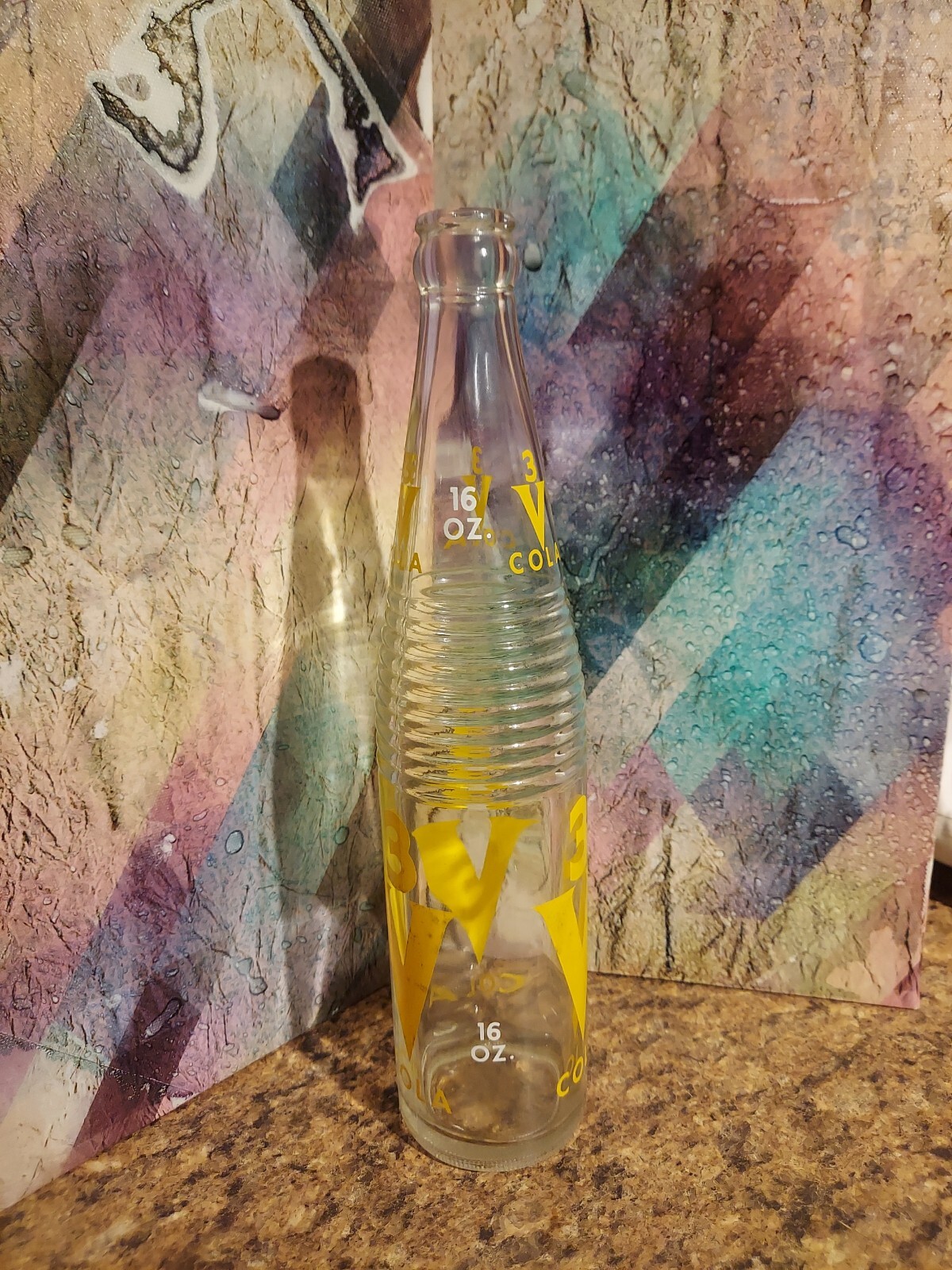 3 V Cola Soda Bottle 1961 | eBay