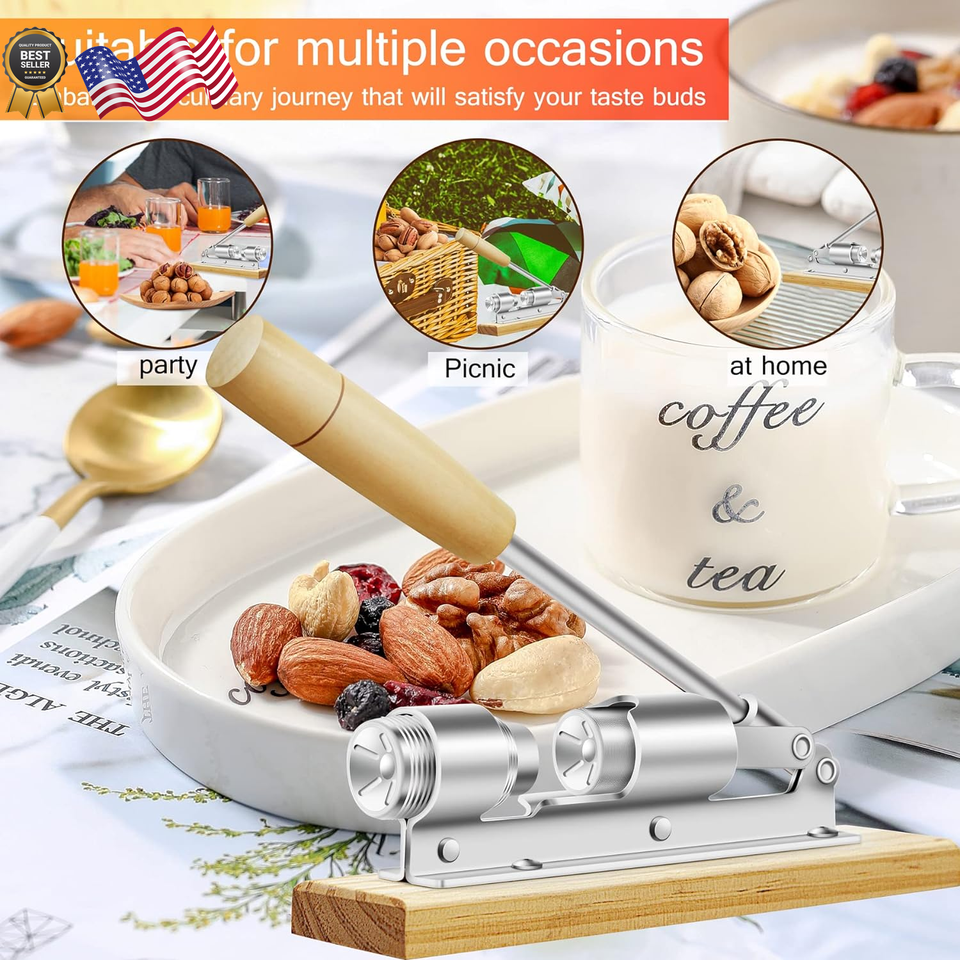Nut Cracker Machine Splitter Tool Breaker Pecan Sheller Walnut Almond ...