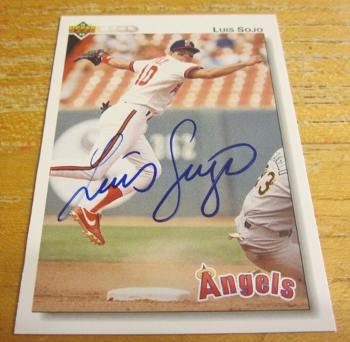 Luis Sojo Autographed Signed 1992 Upper Deck #149 Card MLB California ...