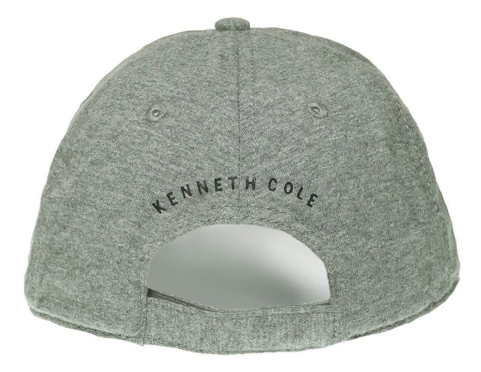$75 Kenneth Cole Mens Gray Black Hat Adjustable Jersey Baseball Cap One ...