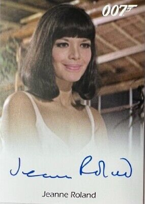 Jeanne Roland Autograph from James Bond Archives Final Edition | eBay
