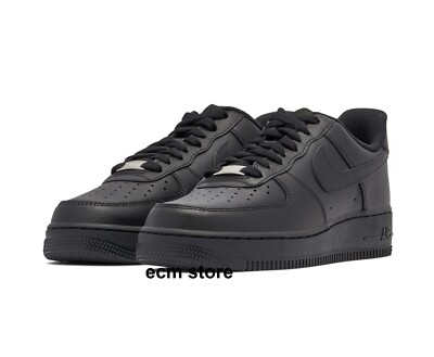 Nike Basket Air Force 315122 001 Noir Cuir Lacets Taille 46 chaussures ...