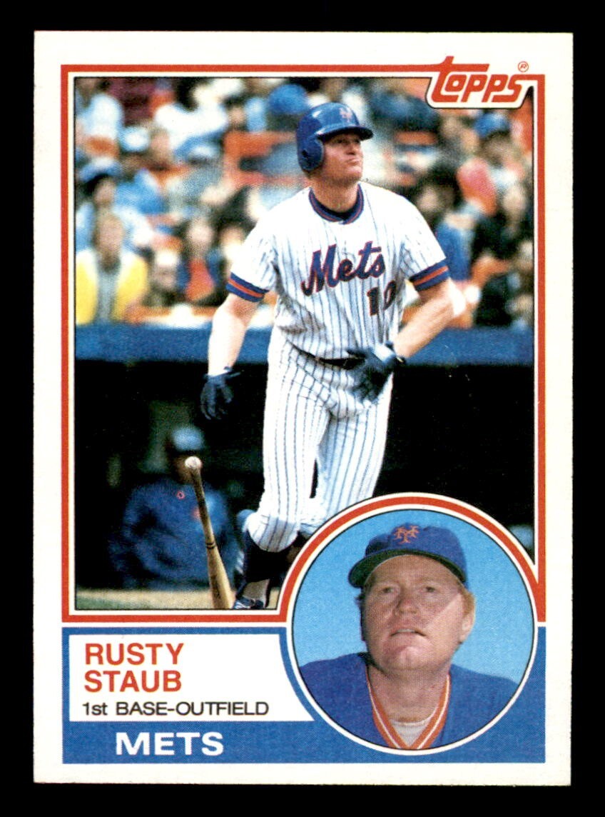 1983 Topps Baseball #740 Rusty Staub NM/MT or Better *d6 | eBay