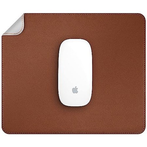 Leather Mouse Pad For Computer & Notebook Tan & Silver Color | eBay