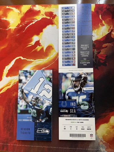 (2) Seattle Seahawks Season Ticket Books 2018 (unused) | eBay