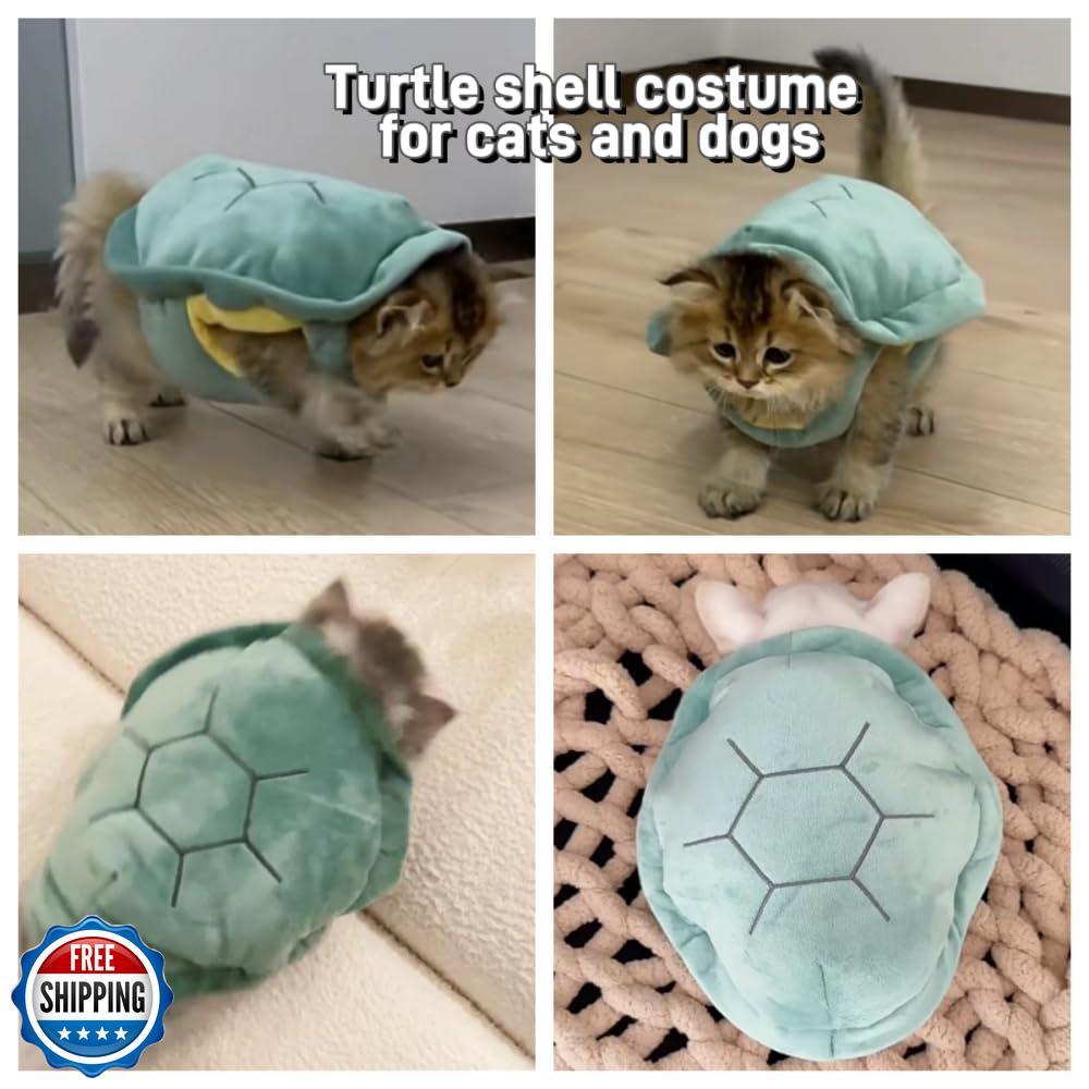 Cute Cat Costumes Turtle Shell Kawaii Kitten Clothes Dog Puppy Vest Pet ...
