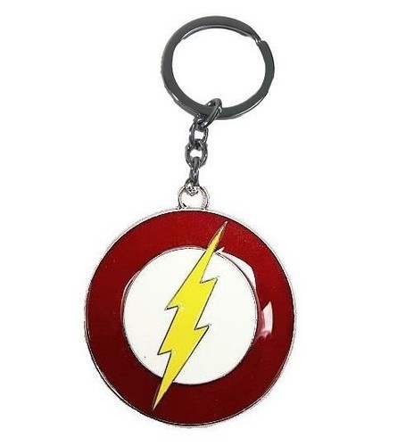 The Flash Classic Logo DC Superhero Keyring Keychain Bag Clip Keys ...