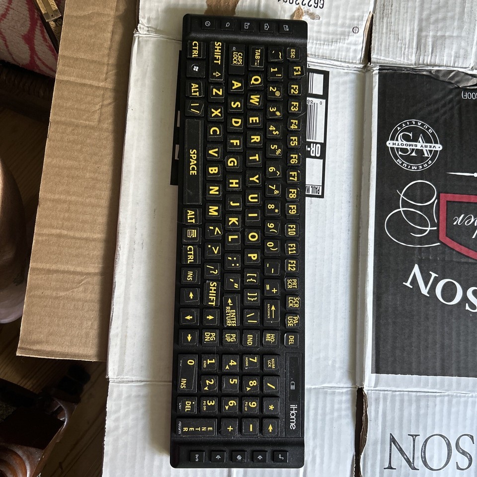 iHome IH-BL-K655 Black Wireless Keyboard | eBay