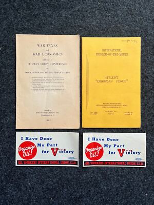 Early WW2 Posters and Booklets - Original Anti War Art - World War 2 ...