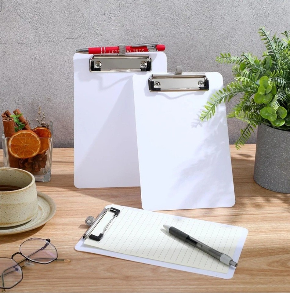 24 Pcs Bulk Mini Clipboards with Pen Holder Clip A5 Memo Clipboard 6x9 ...