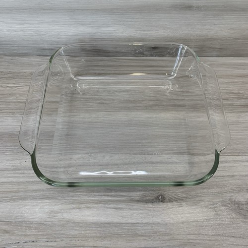 Vintage PYREX Baking Dish Casserole Pan 222 Clear Glass Square 8x8x2 | eBay