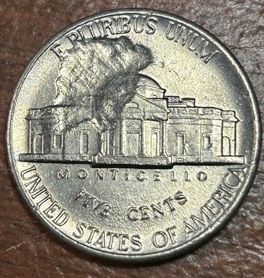 1994-P Jefferson Nickel Error - Large Struck Through Area Reverse ...