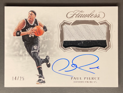 PAUL PIERCE 2018-19 Panini Flawless Patch Autograph 14/25 | eBay