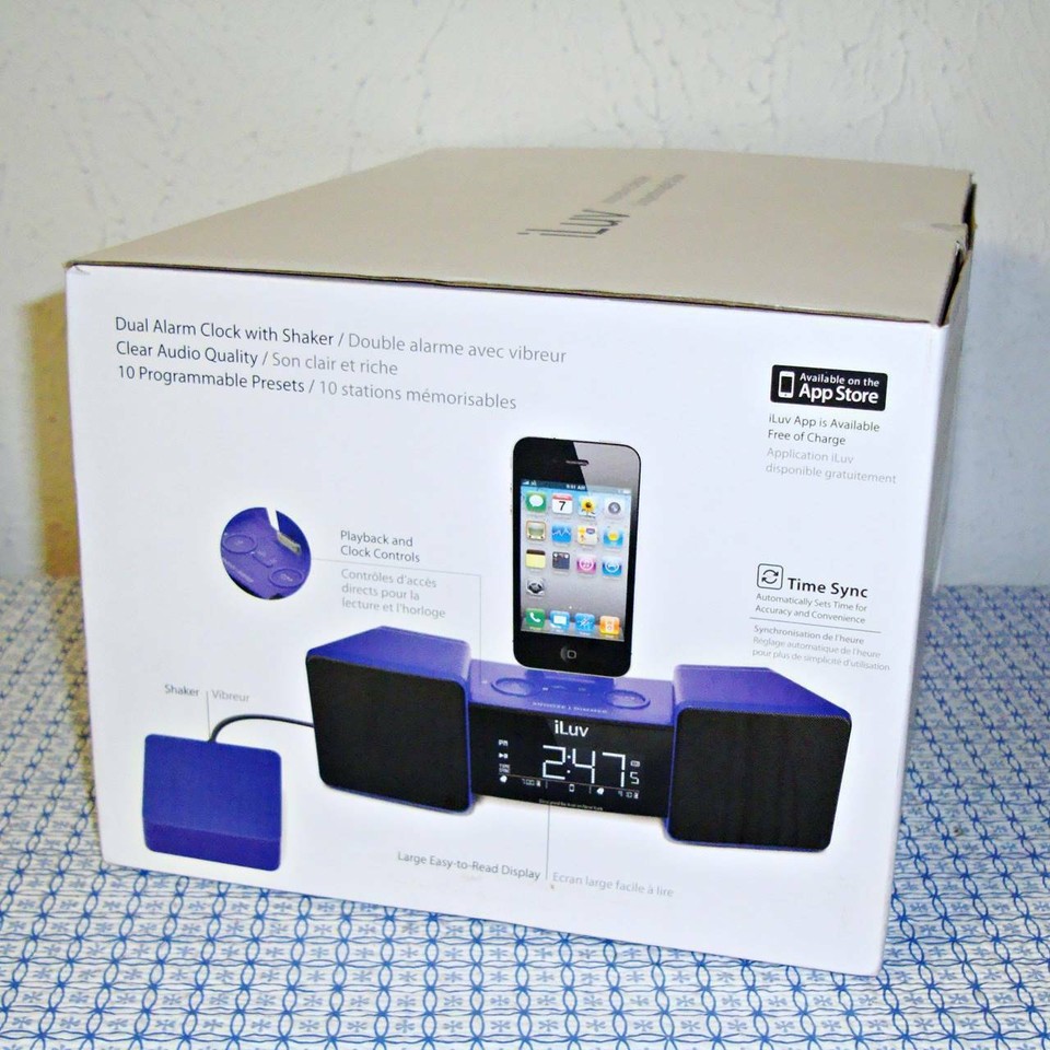 【NEW】iLUV iMM155-01 VIBRO II - DUAL ALARM CLOCK WITH BED SHAKE FOR ...