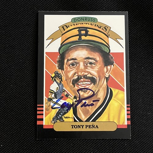 TONY PEÑA 1985 DONRUSS DIAMOND KINGS SIGNED AUTOGRAPHED CARD #24 ...