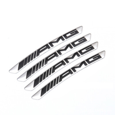 Universal Fitment 4PCS Sport Wheel Rim Badge 3D Logo Emblem Sticker ...