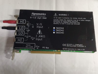 SIGNAMETRICS SM2042 6-1/2 Digit PCI Multi Meter Card | eBay