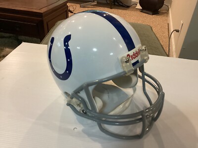 Indianapolis Colts White RIDDELL NFL Full Size Throwback DISPLAY Helmet ...