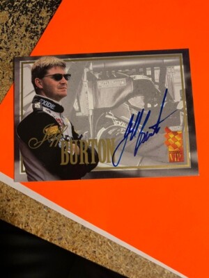 1996 PRESS PASS VIP JEFF BURTON AUTOGRAPH ~ | eBay