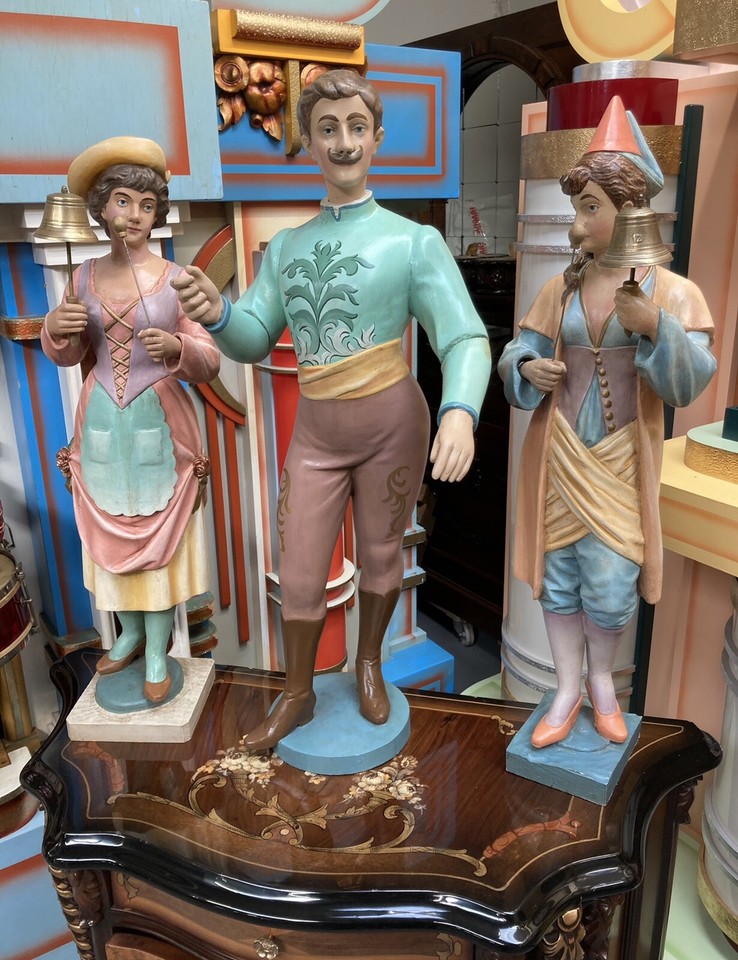 Vintage Fairground Barrel Fair Organ Figures Figurines Statues ...