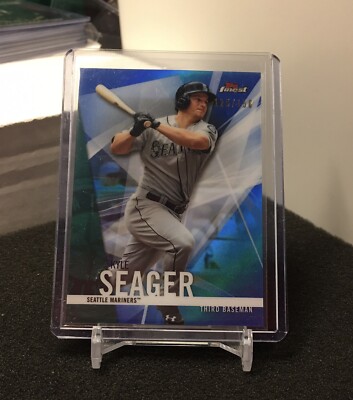 Kyle Seager Blue 2017 Topps Finest card 59 Seattle Mariners 125/150 ...