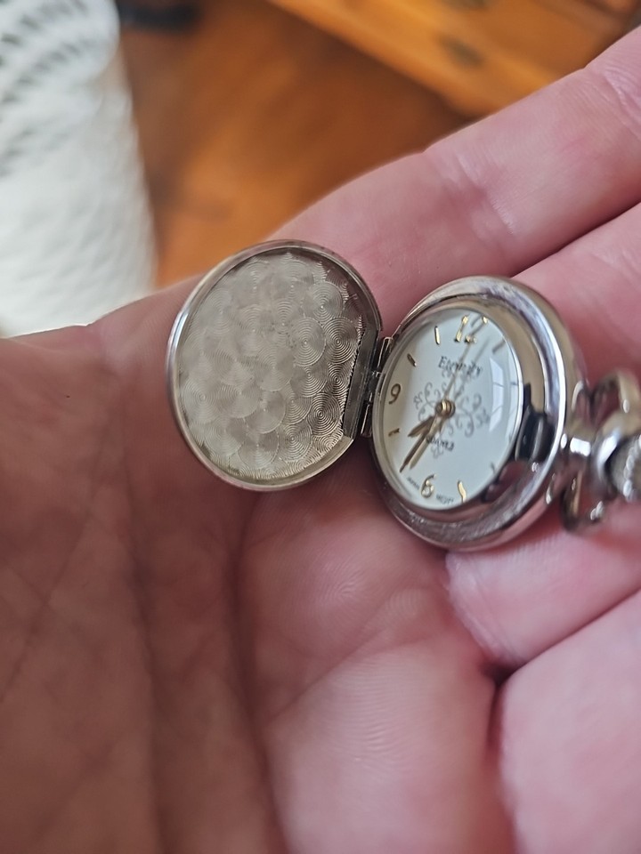 Eternity Gold and Silver Colored Pocket Watch Battery Needs Replacing ...