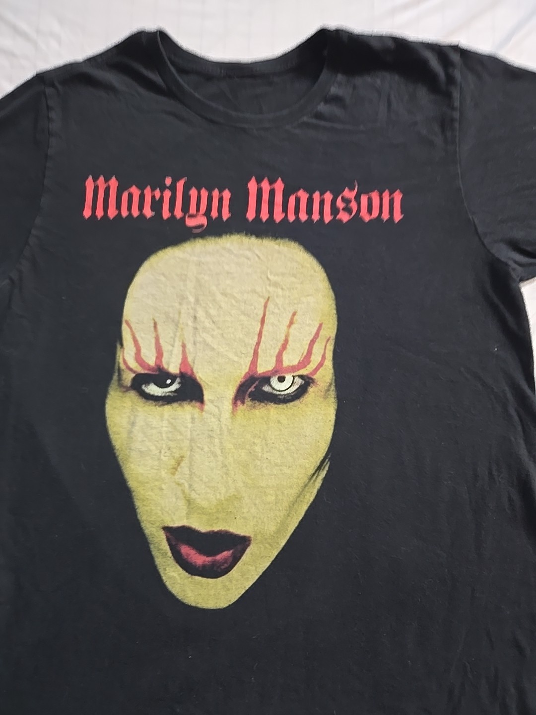 Vtg Marilyn Manson Scary Goth Black Metal Rock Graphi… - Gem
