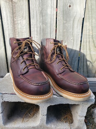 Red Wing Irish Setter Men's 10 EE 6" Ashby Aluminum Toe Work Boot Brown ...