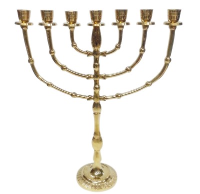 Jerusalem Holy Temple Seven Branch Menorah ** Big Menorah 15 Inch ** | eBay