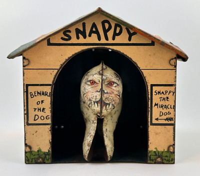 Vintage Louis Marx Snappy The Miracle Dog With House Tin Litho Toy 1930 ...