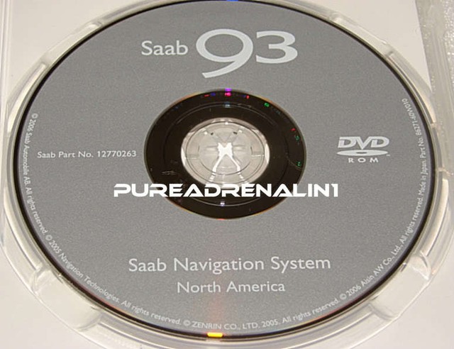 2006 Saab 9-3 93 Aero Sedan Convertible Navigation GPS Map Disc CD DVD ...