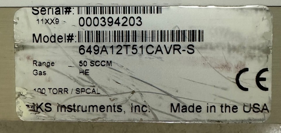 MKS 649 PRESSURE CONTROLLER 649A12T51CAVR-S | eBay