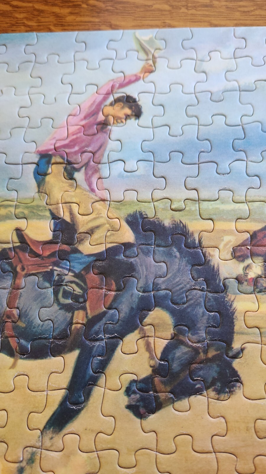 Vintage Jaymar Royal Picture Jigsaw Puzzle COMPLETE RODEO by Henry ...