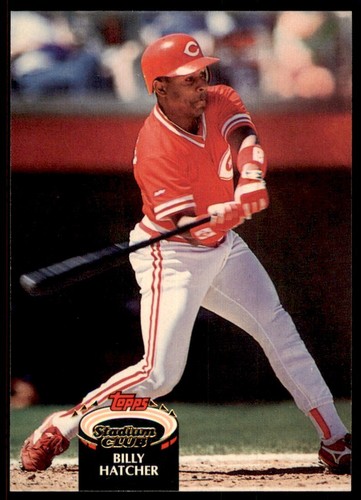 1992 Stadium Club Billy Hatcher Cincinnati Reds #363 | eBay