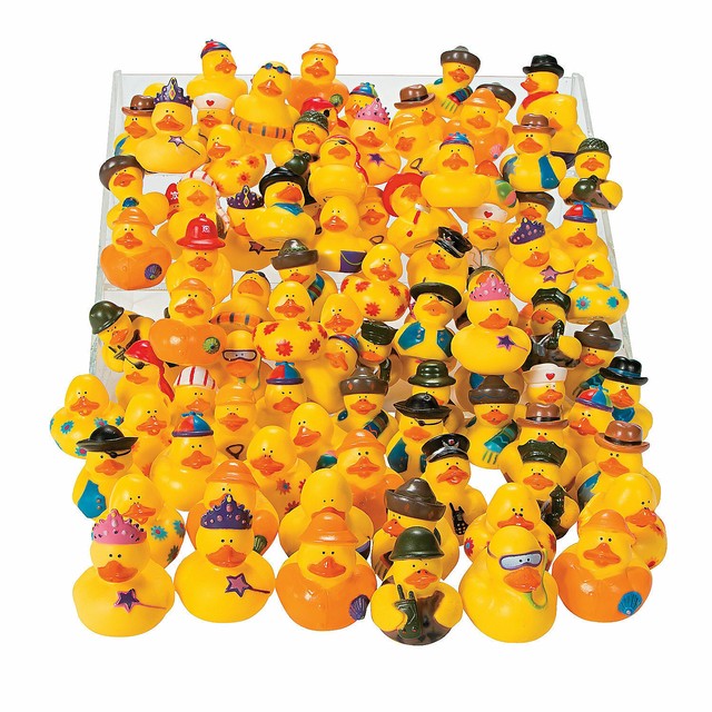 Unknown 100 PC Mega Rubber Duck Ducky Duckie Assortment for sale online ...