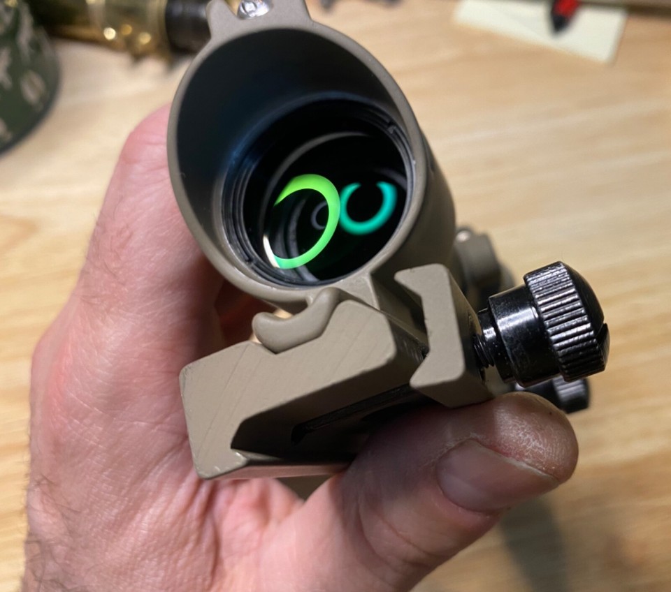 Trijicon ACOG 4x32 scope clone FDE fiber optic | eBay