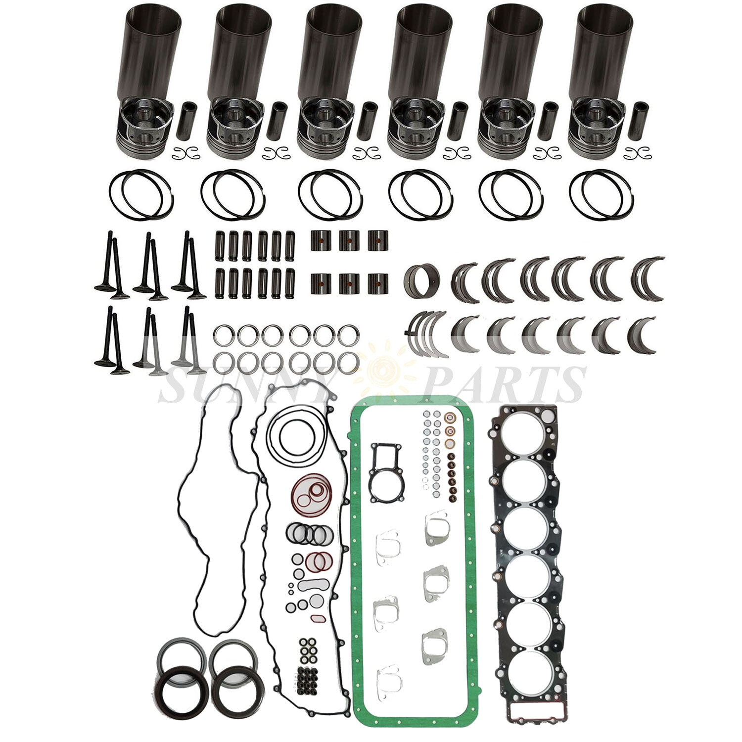6HE1 6HE1T 6HE1TC Overhaul Rebuild Kit STD fits Isuzu Engine | eBay