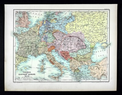 19th Century Map Of Europe