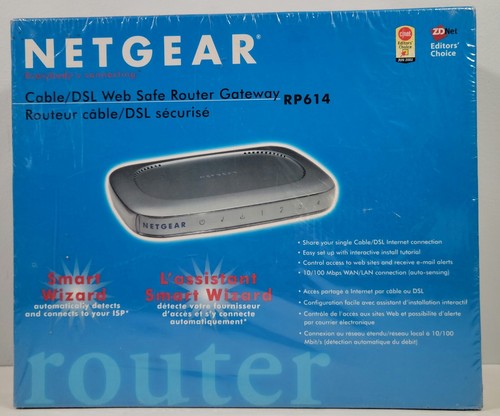 NETGEAR CABLE/DSL WEB SAFE ROUTER GATEWAY WITH 4-PORT 10/100 MBPS ...