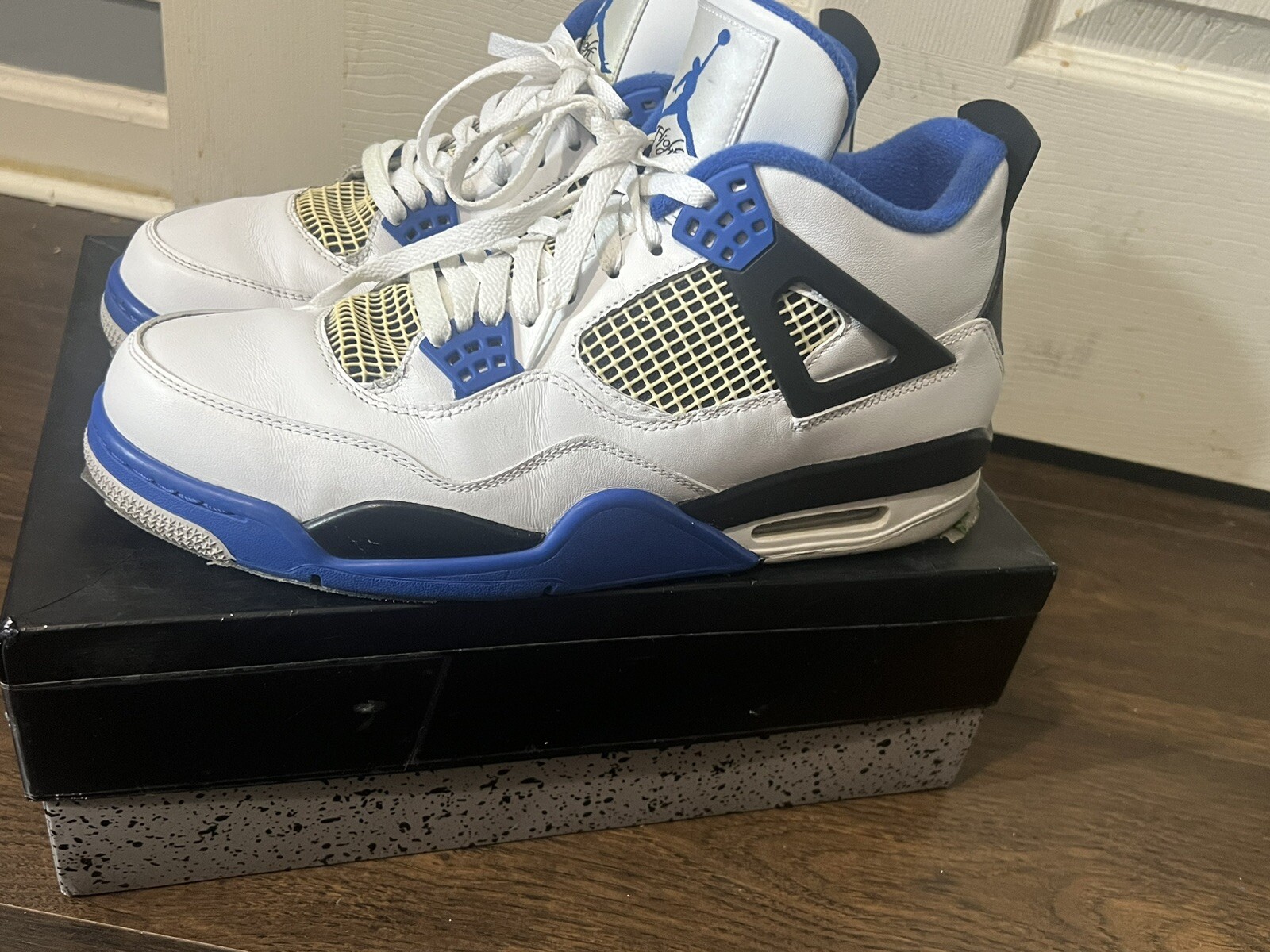 Size 12- Air Jordan 4 Retro Royal Blue 'Motorsports' 308497-117 Jordan ...