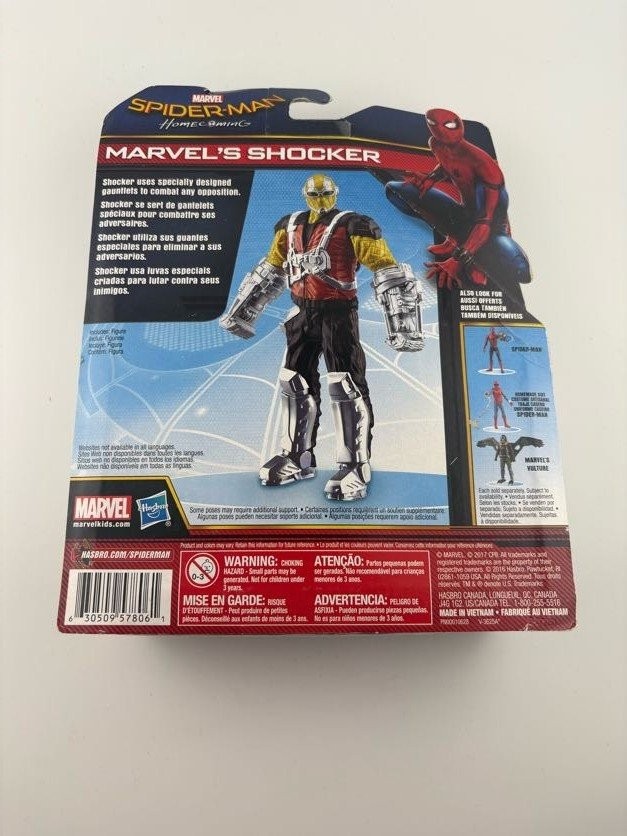 Shocker Action Figure Hasbro Marvel Spider Man Homecoming 6 Inch Toy | eBay