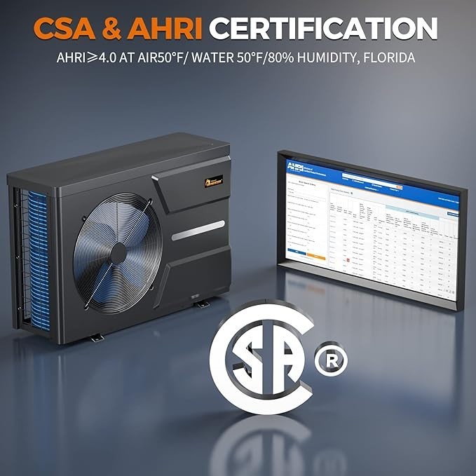Dr Infrared Heater DR-650HP Full DC Inverter 65,000 BTU Pool Heat Pump ...