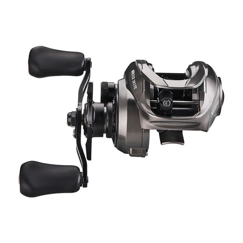 River Fishing Baitcasting Reel Left Hand Dual Brake System Alarm Drag ...