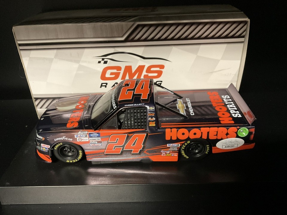 Signed Chase Elliott 2020 Hooters Silverado Truck Color Chrome #24 1/24 ...