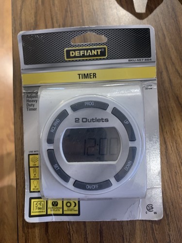 Defiant Daylight Adjusting Heavy Duty Digital Timer 457864 | eBay