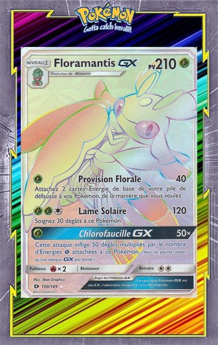 Floramantis GX Secret Rare - SL1 - 150/149 - Carte Pokemon Neuve ...