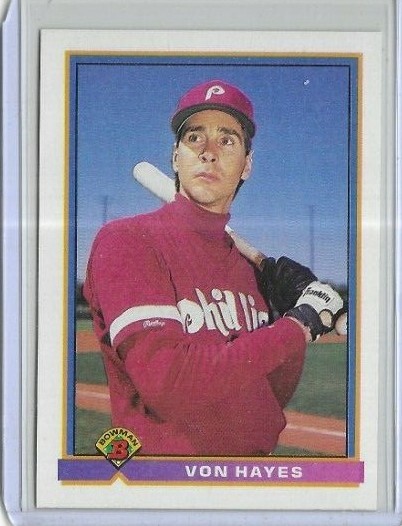 1991+Bowman+-+%23487+Von+Hayes for sale online | eBay