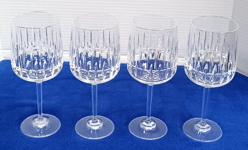 Seneca Crystal Wine Glasses Cut Glass Monte Carlo Water Goblet 7 5/8 ...
