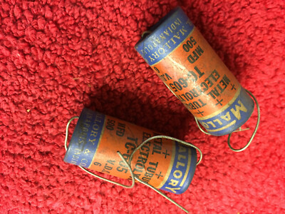 TC-605 500 MFD 6VDC MALLORY ELECTOLITIC AXIAL CAPACITOR 2 PCS | eBay