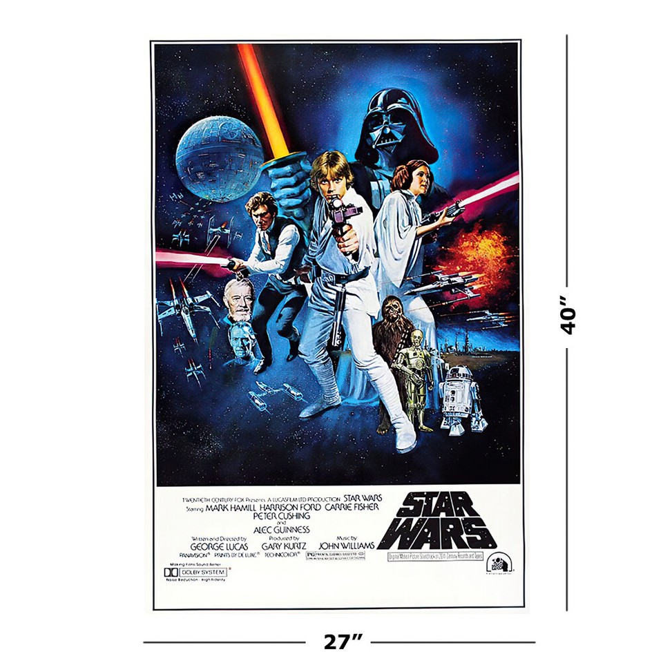STAR WARS: EPISODE IV, V & VI - 3 PIECE MOVIE POSTER / PRINT SET (27 X ...